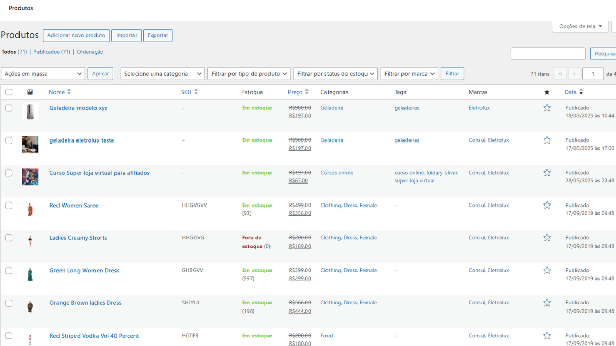 Como cadastrar produtos no Woocommerce passo a passo